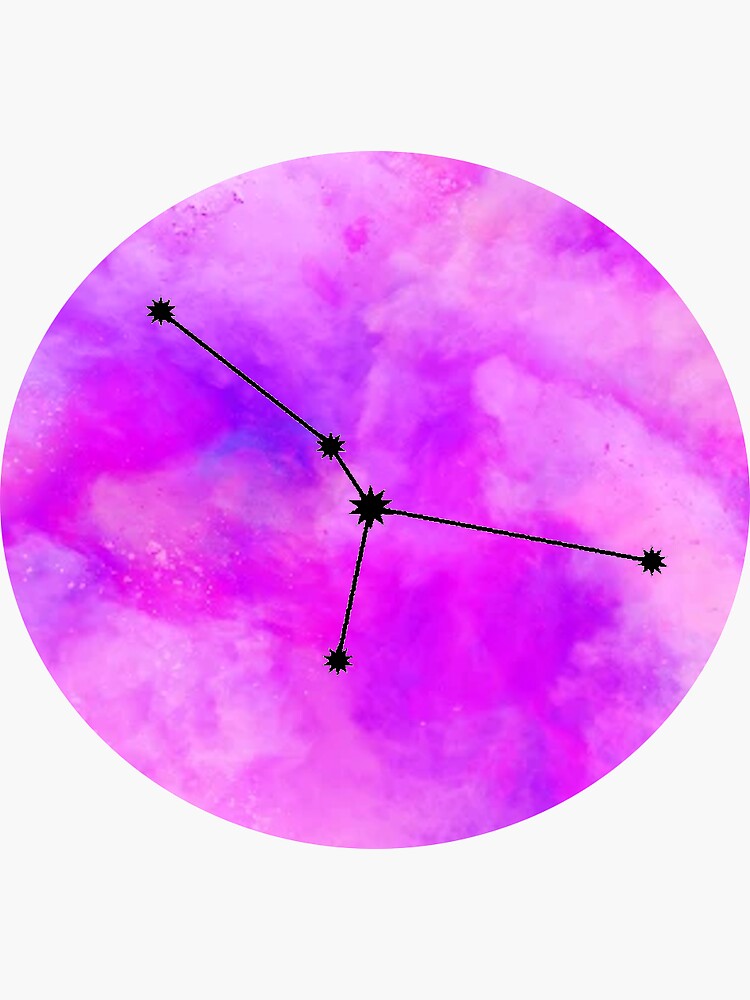 "Cancer Astrology Purple/pink background" Sticker for Sale by laceyng ...