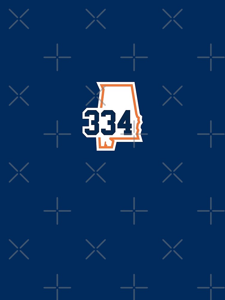 "Alabama 334 Area Code in Orange & Blue" Sleeveless Top for Sale by ...