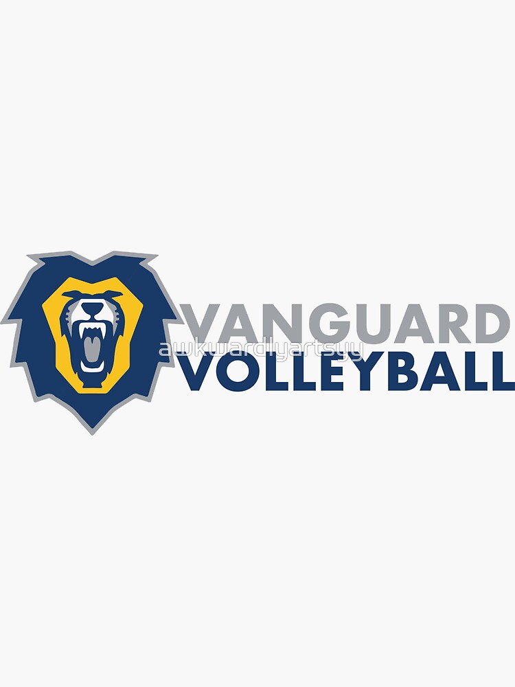 "Vanguard Volleyball" Sticker for Sale by awkwardlyartsyy | Redbubble