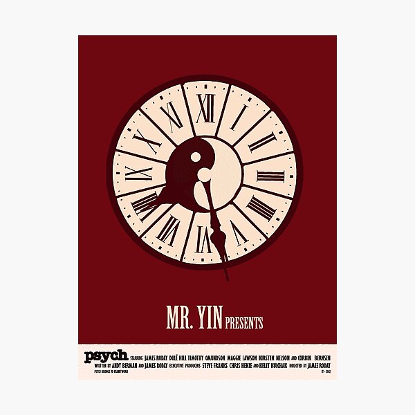 "Psych - Mr. Yin Presents" Photographic Print for Sale by ...