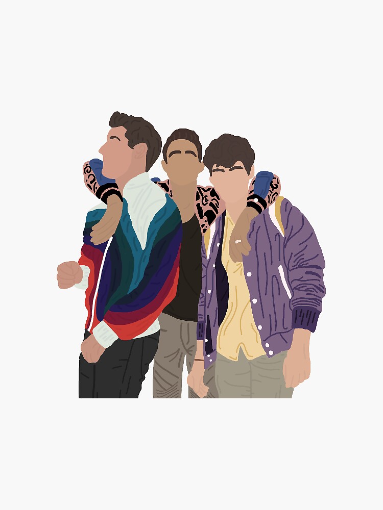 "Jonas Brothers! Sticker" Sticker for Sale by haleynicole11 | Redbubble