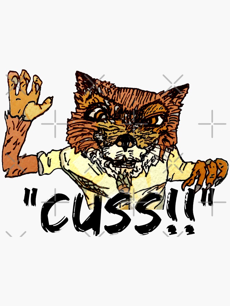 "CUSS" Sticker for Sale by Matt Daddy | Redbubble
