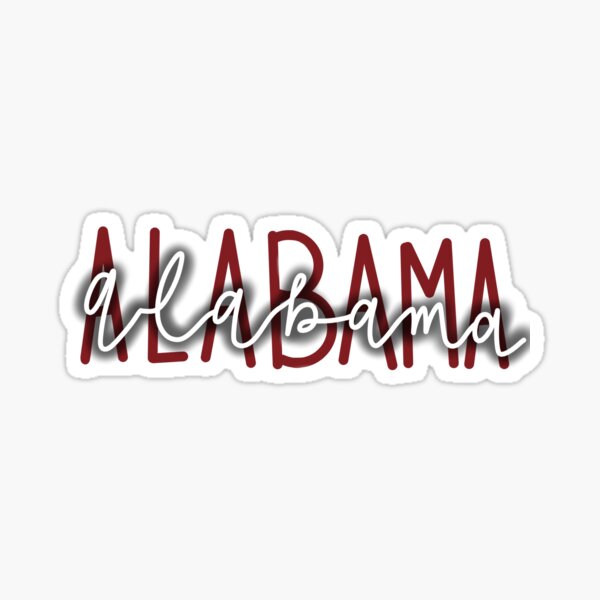"Alabama" Sticker for Sale by izzysterett | Redbubble