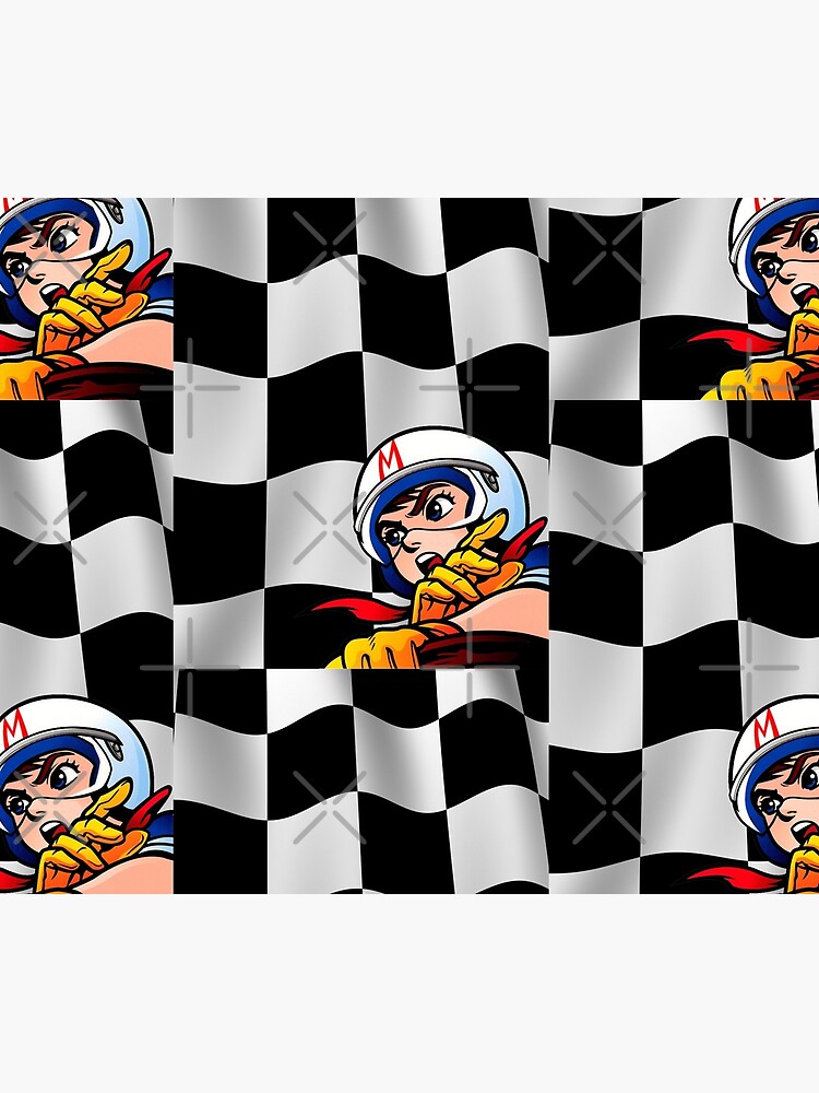 "Speed Racer Checkered Flag!" Throw Blanket for Sale by drquest | Redbubble
