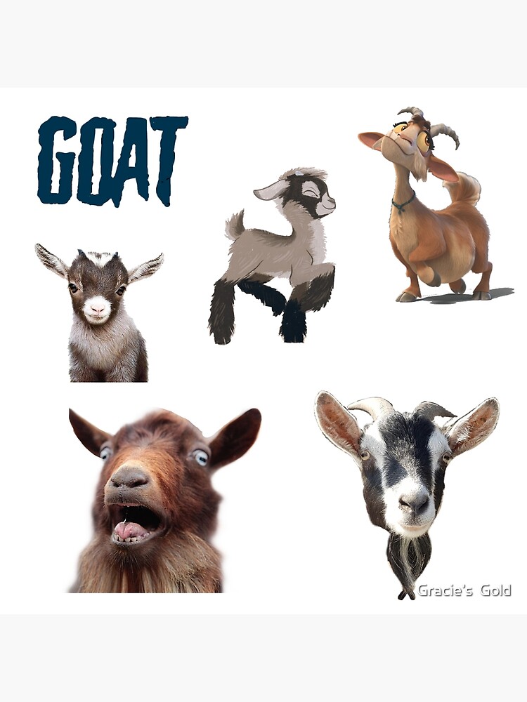 "Goat sticker pack" Poster by corsiglia | Redbubble