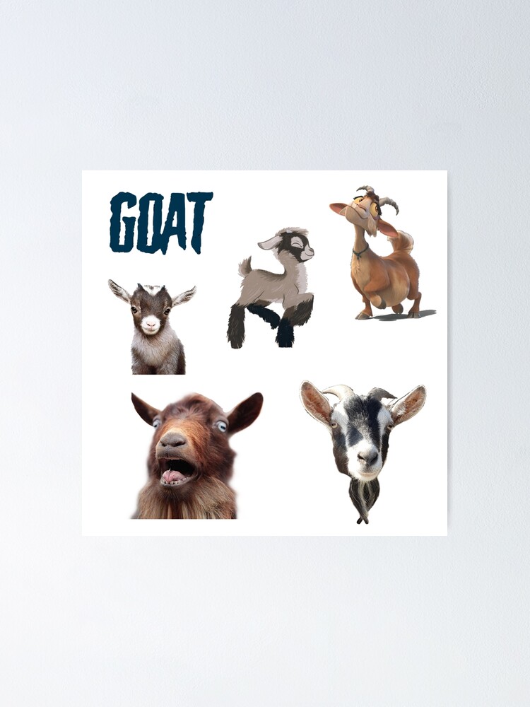 "Goat sticker pack" Poster by corsiglia | Redbubble