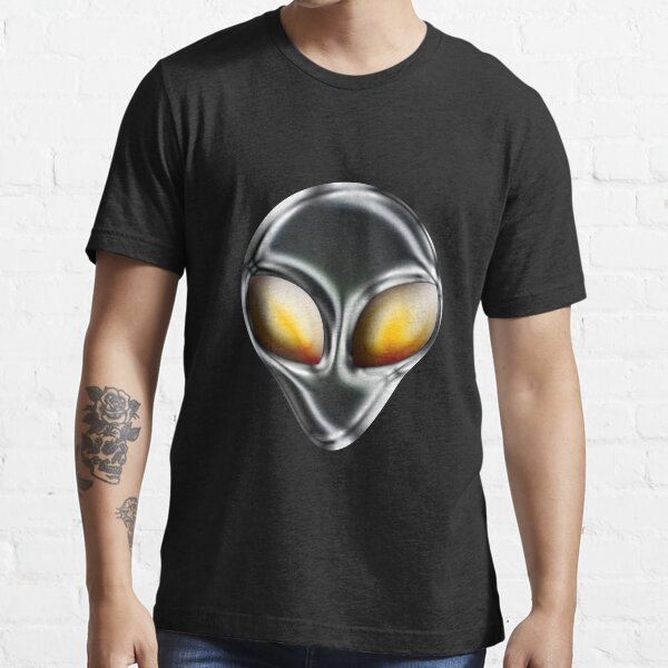 "Metal Alien Head" T-shirt for Sale by mdkgraphics | Redbubble | alien ...