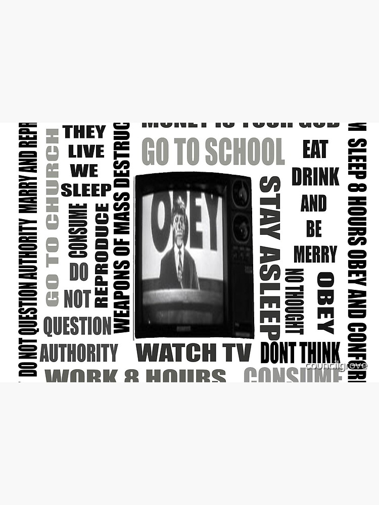 "THEY LIVE subliminal messaging" Mask for Sale by councilgrove | Redbubble