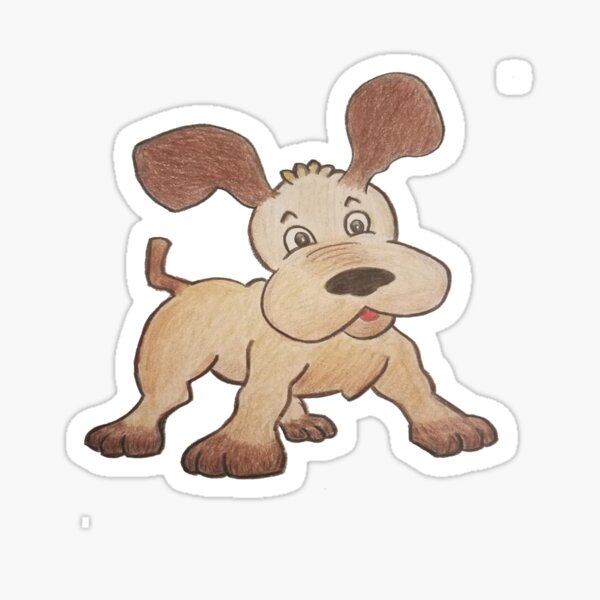 "Dogie" Sticker for Sale by Jeannierg | Redbubble