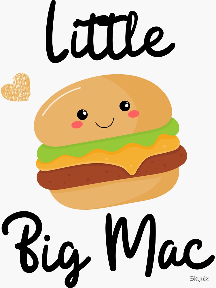 "Funny Little Big Mac" Sticker for Sale by Skynix | Redbubble