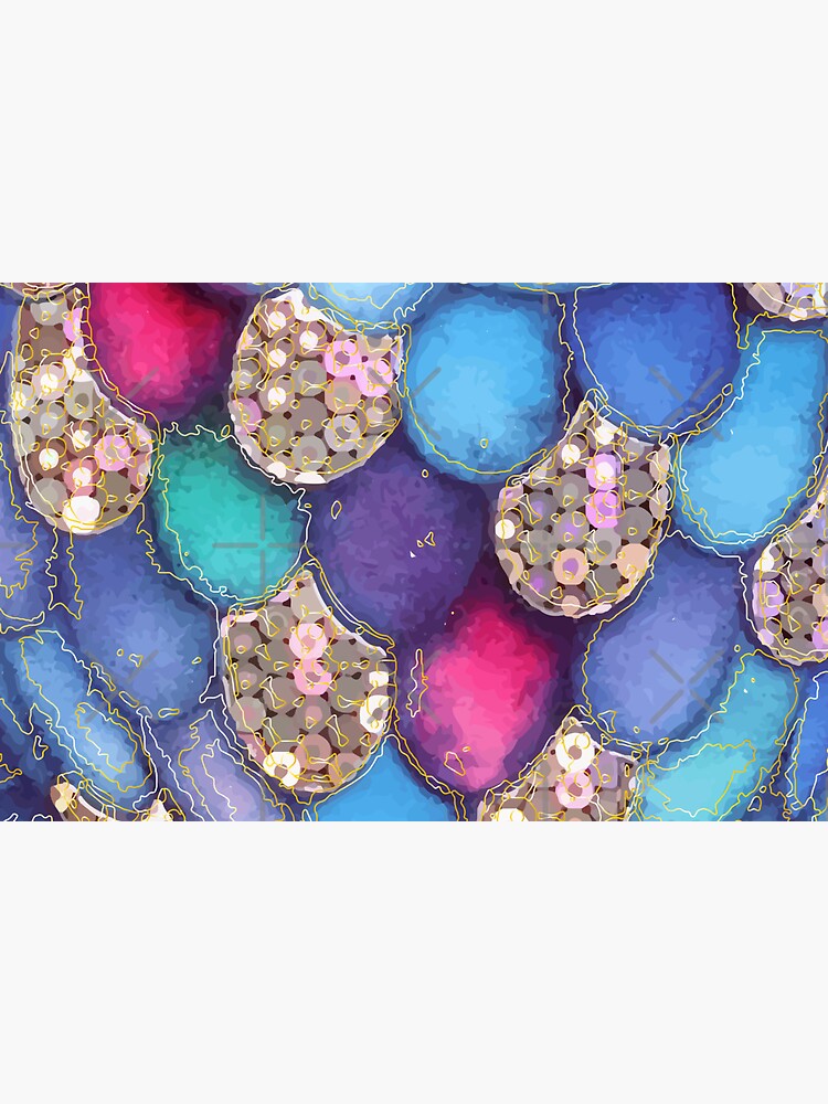 "Rainbow Fish Scales" Sticker for Sale by BlackCoffeeCake | Redbubble