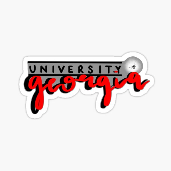 "UGA" Sticker by srann21 | Redbubble