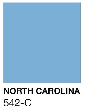 "North Carolina Pantone Swatch" Sticker for Sale by ktp100 | Redbubble