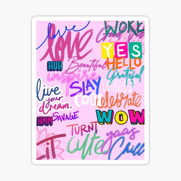 "Trendy cute pink things teens say. millennial terms,slang, lingo ...