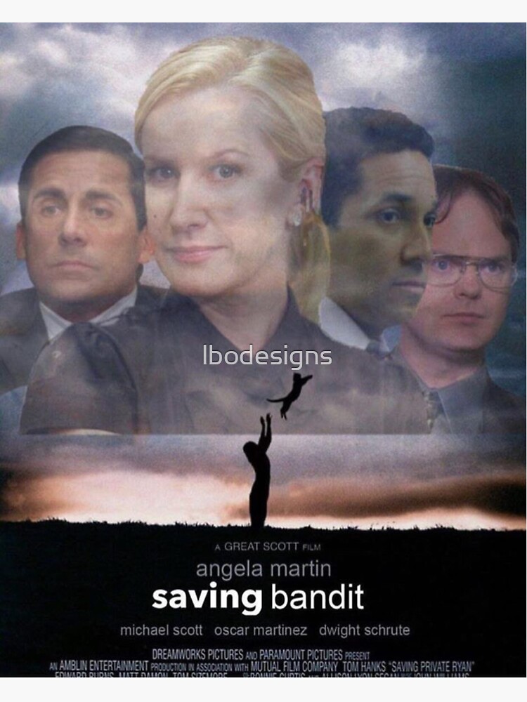 "saving bandit the office" Sticker for Sale by lbodesigns | Redbubble