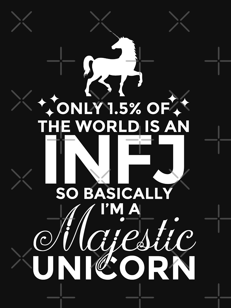"INFJ Personality Introvert Unicorn Rare Face Mask" T-shirt for Sale by ...