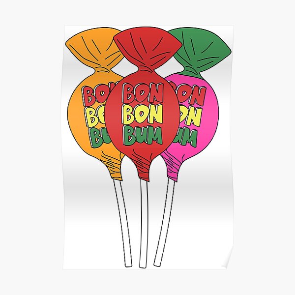 "Bon Bon Bum Colombia candy" Poster by laumazu | Redbubble