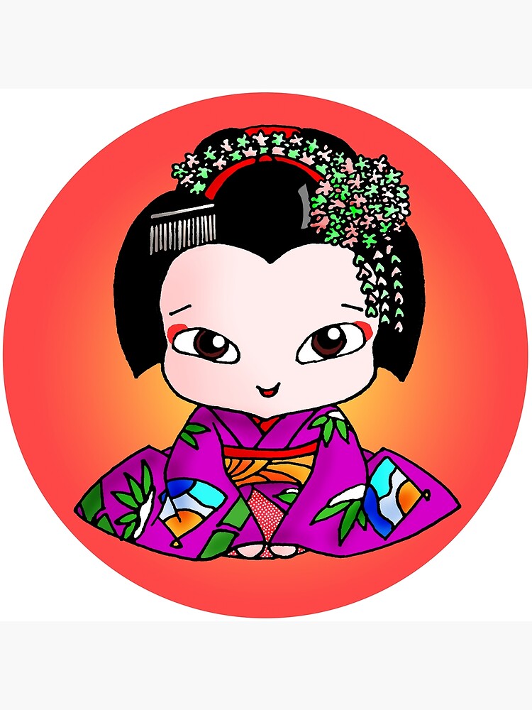 "Chibi Japonismo Maiko 2" Poster for Sale by Japonismo | Redbubble