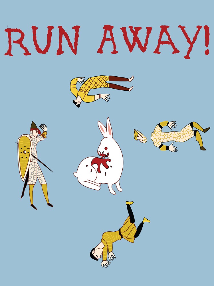 "Run Away!" T-shirt for Sale by Anglofile | Redbubble | monty python ...