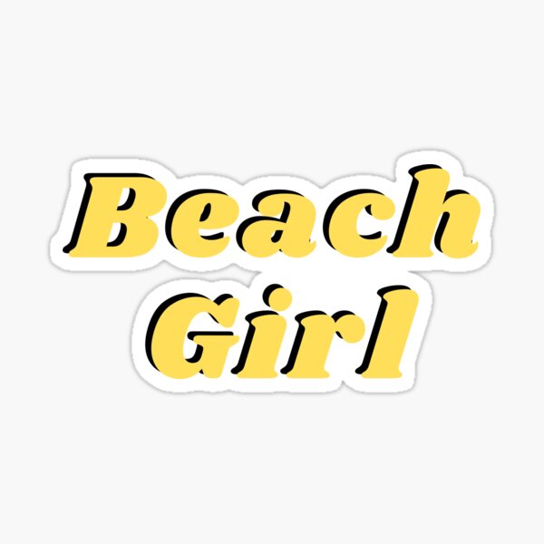 "Beach Girl" Sticker for Sale by javes93 | Redbubble