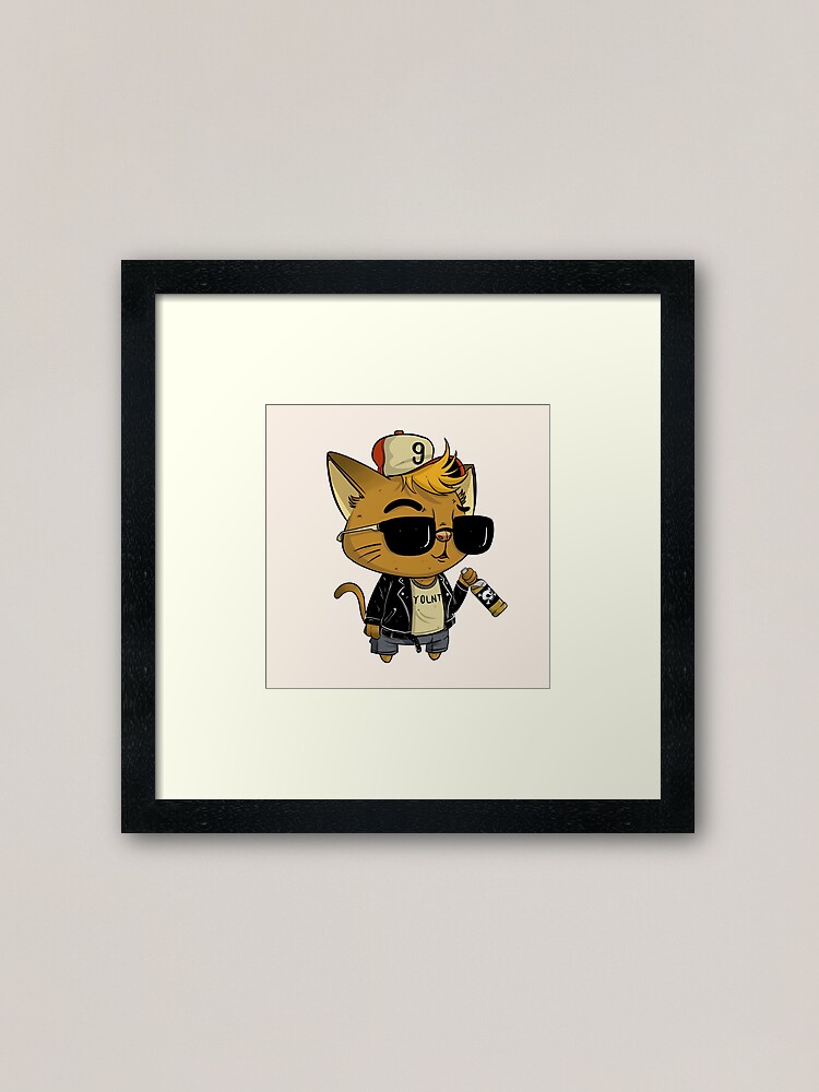 "YOLO Cat" Framed Art Print for Sale by ekklektikk | Redbubble