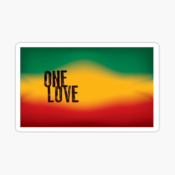 "ONE LOVE" Sticker for Sale by JuanCervantes | Redbubble