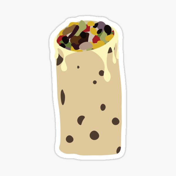 "Burrito" Sticker for Sale by Carson Mithelman | Redbubble