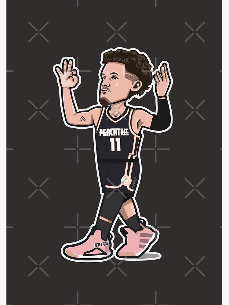 "Trae Young Cartoon Style City Edition" Art Print by rayd3rd | Redbubble