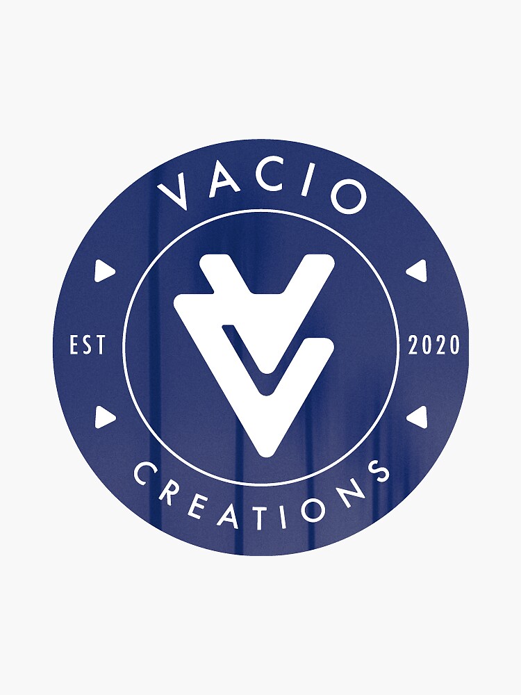 "Vacio Creations Badge Logo" Sticker by carreola9 | Redbubble