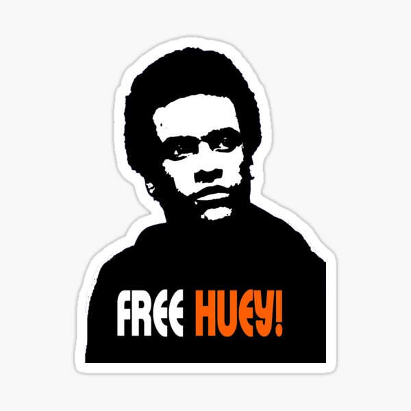 Free Huey Newton Stickers | Redbubble