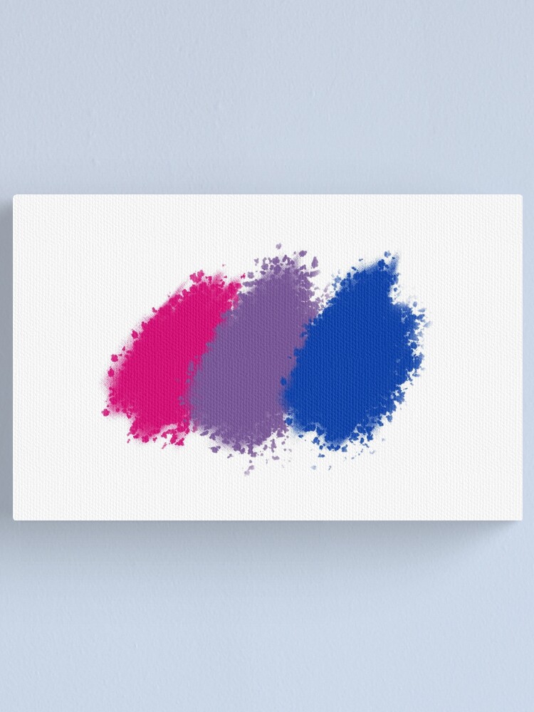 "subtle bisexual flag stripes" Canvas Print by PrettyBirdy | Redbubble