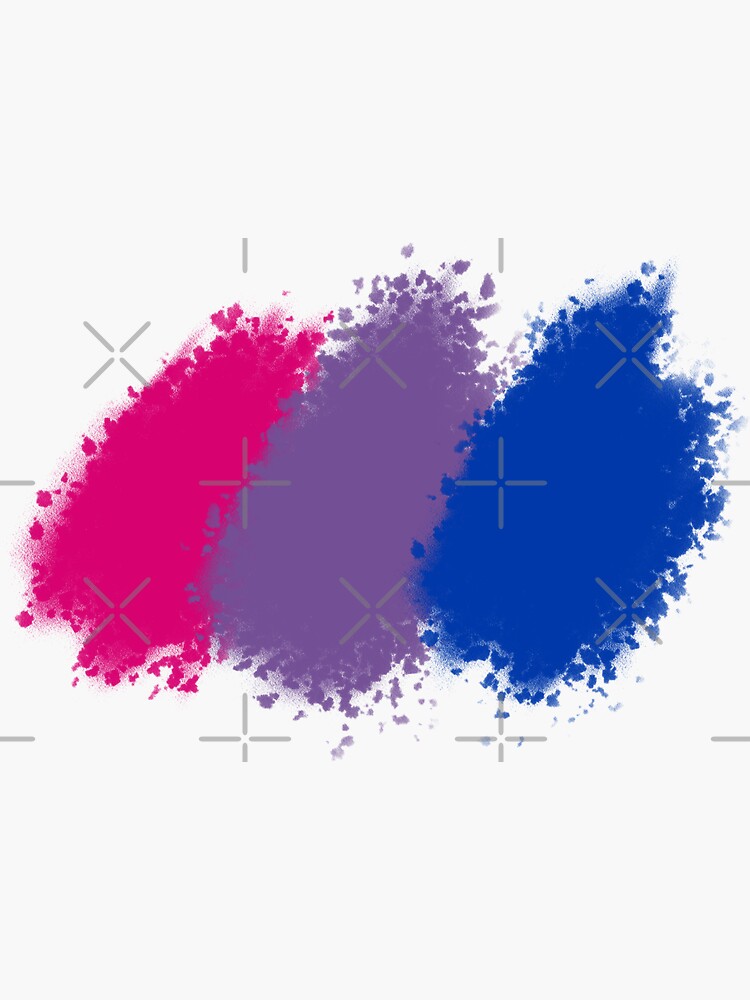 "subtle bisexual flag stripes" Sticker for Sale by PrettyBirdy | Redbubble