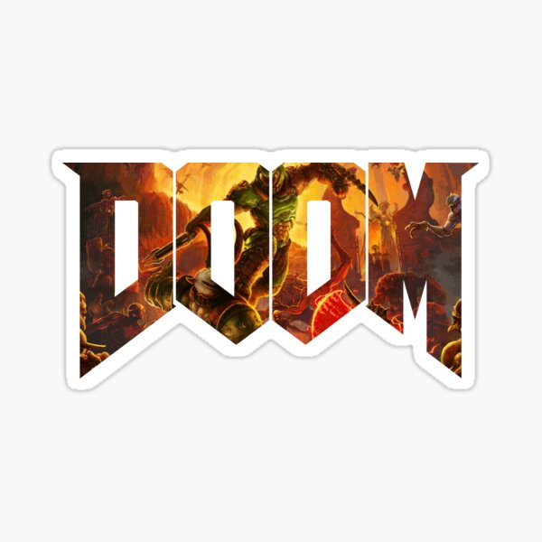 Doom Eternal Logo Stickers | Redbubble