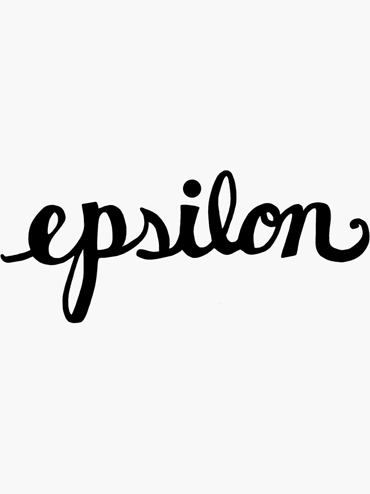 "Epsilon" Sticker by juliapearl | Redbubble