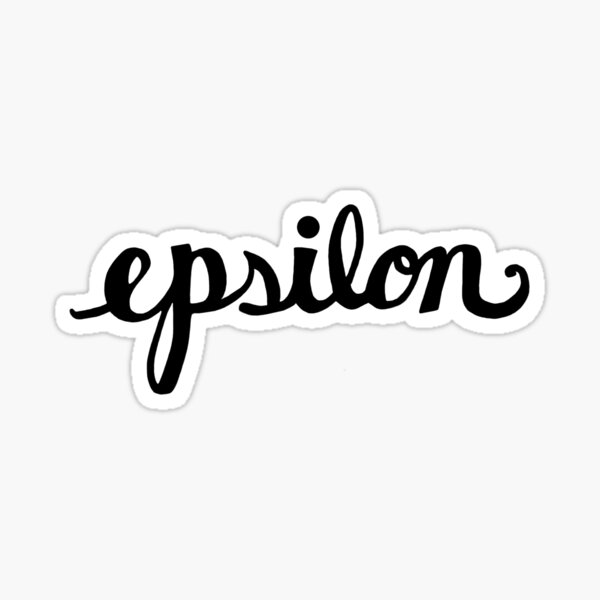 "Epsilon" Sticker by juliapearl | Redbubble