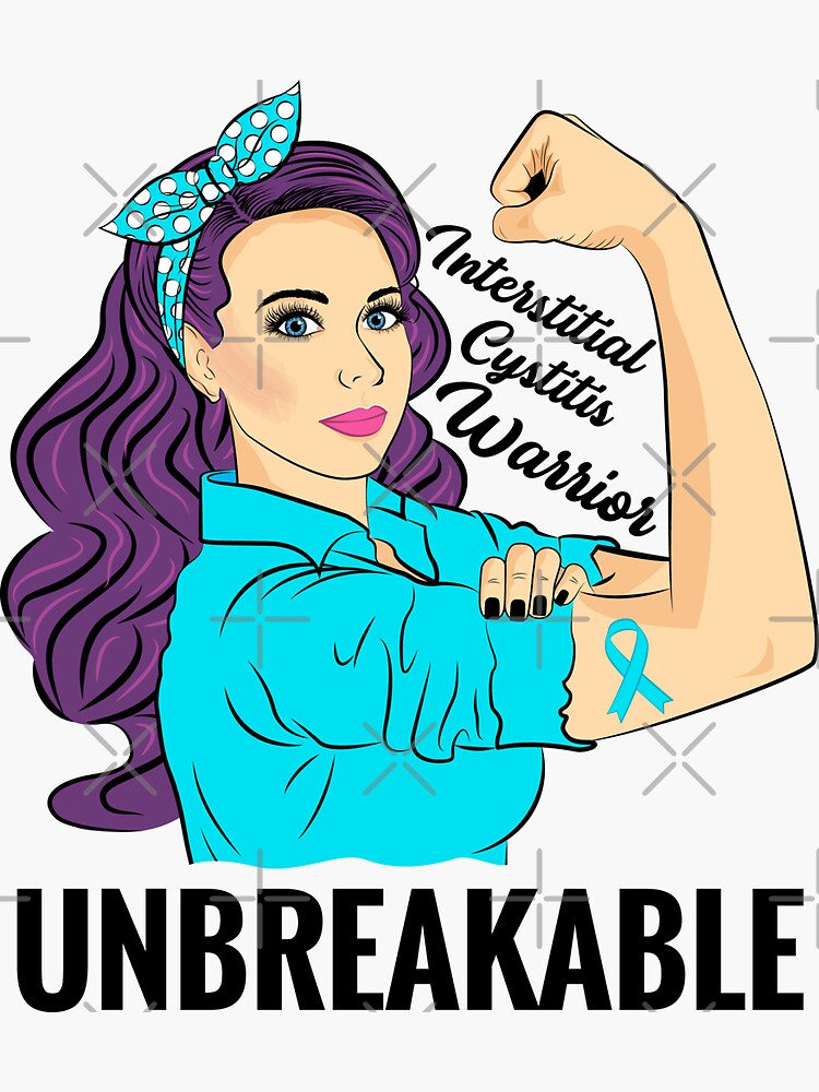 "Interstitial Cystitis Awareness IC Urogenital Disease" Sticker for ...