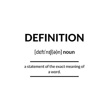 "Definition Definition | Dictionary Collection" Poster by ...