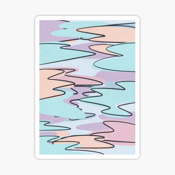 "Wavy" Sticker by EdenIris | Redbubble