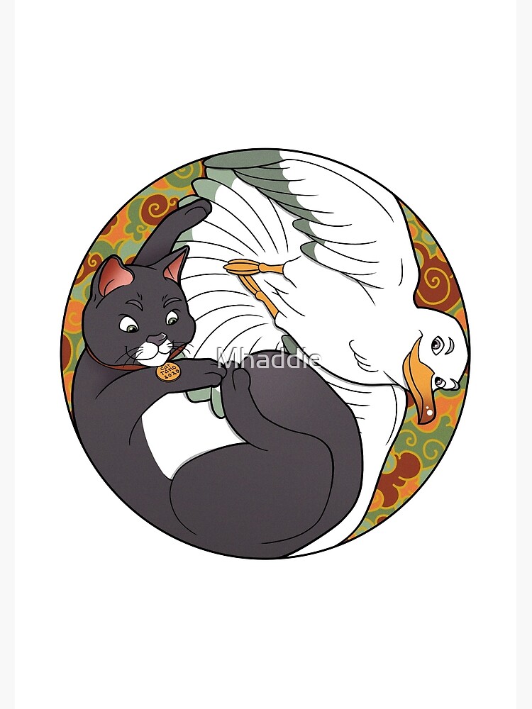 "Cat & Seagull" Poster by Mhaddie | Redbubble