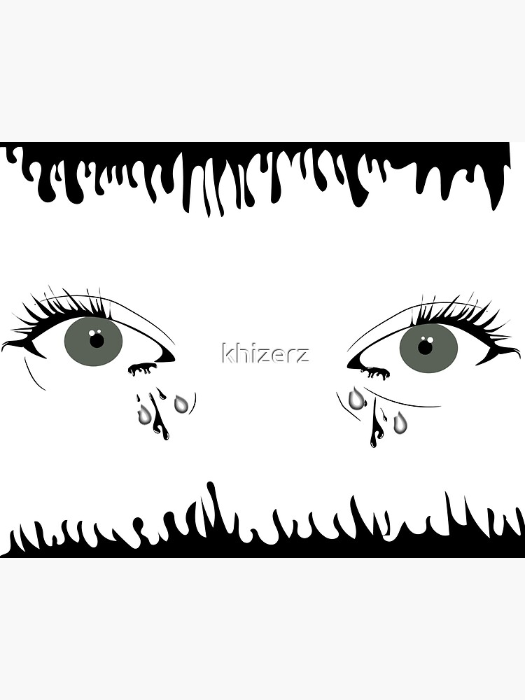 "Dripping Tears" Sticker by khizerz | Redbubble