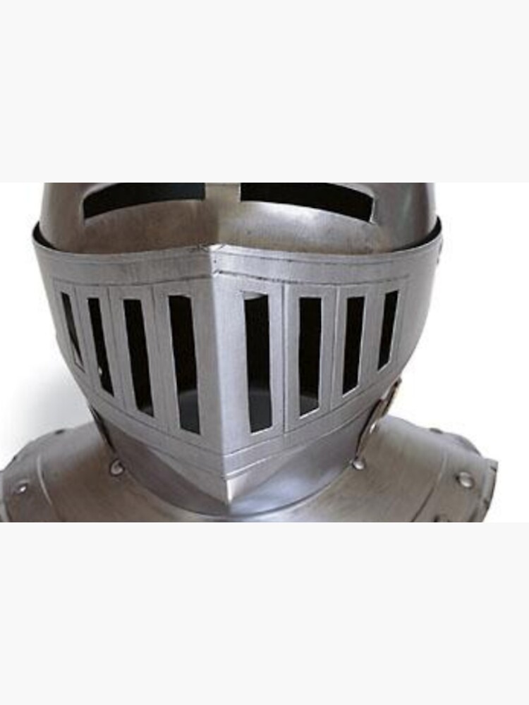 "knight in shining armor helmet with face mask" Sticker for Sale by ...