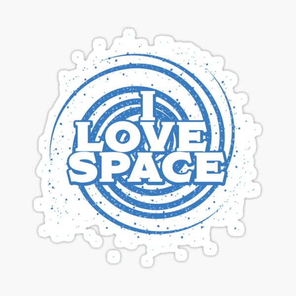 "I love space" Sticker by vectorwebstore | Redbubble