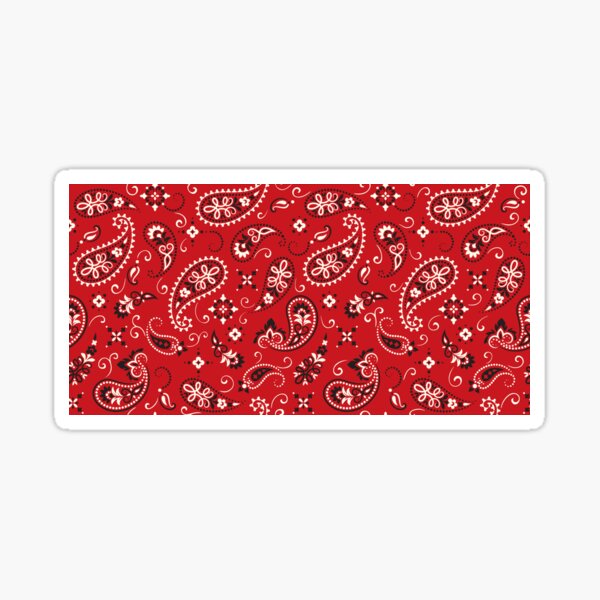 "Red Bandana" Sticker for Sale by Indestructibbo | Redbubble