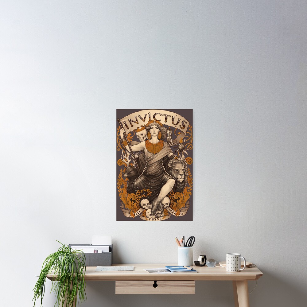 "INVICTUS" Poster for Sale by medusadollmaker | Redbubble