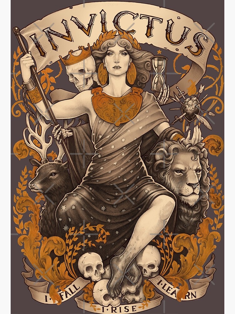 "INVICTUS" Framed Art Print for Sale by medusadollmaker | Redbubble