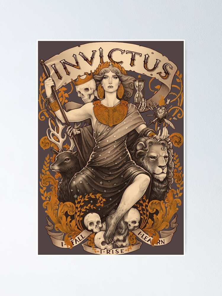 "INVICTUS" Poster for Sale by medusadollmaker | Redbubble
