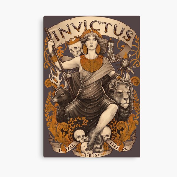 "INVICTUS" Canvas Print for Sale by medusadollmaker | Redbubble