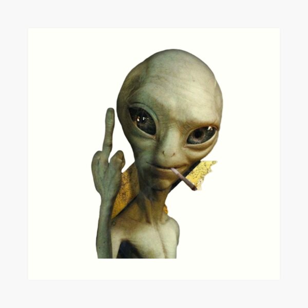 Paul Alien Middle Finger