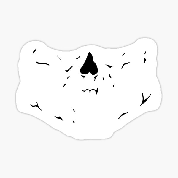 "skull mask face" Sticker for Sale by gacemnabil | Redbubble