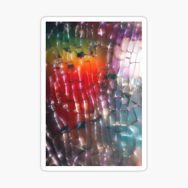 "Cracked Colour" Sticker for Sale by CatMacBride | Redbubble